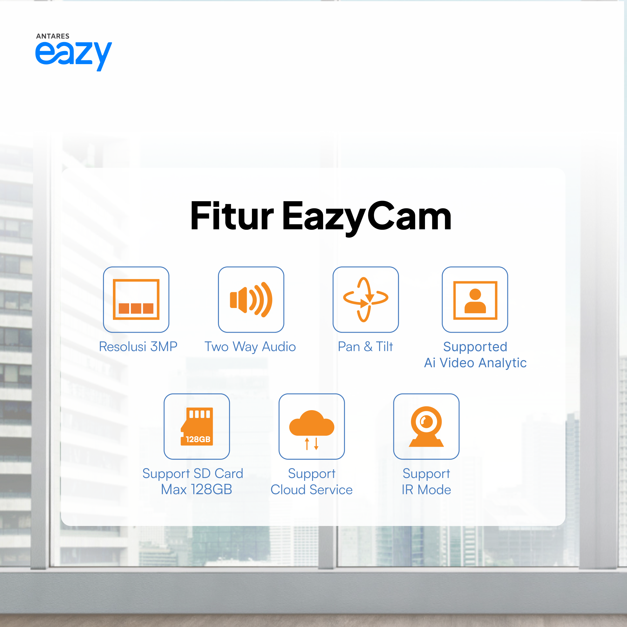 EazyCam IP Camera Indoor Harga Terbaik 2024 - eazycam | Antares Eazy